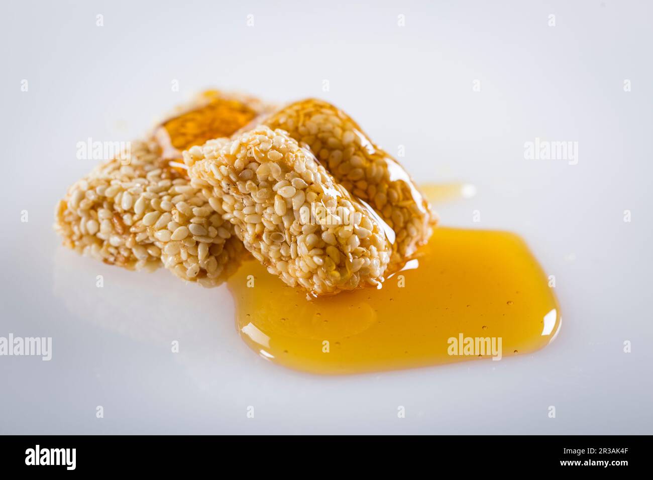 Pasteli - Greek sweets made from sugar, honey and sesame Stock Photo ...