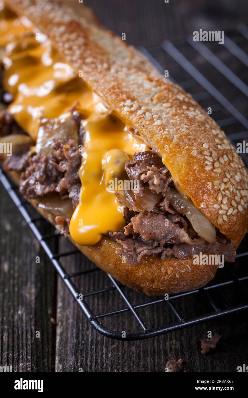Philly cheese studio shot hi-res stock photography and images - Alamy
