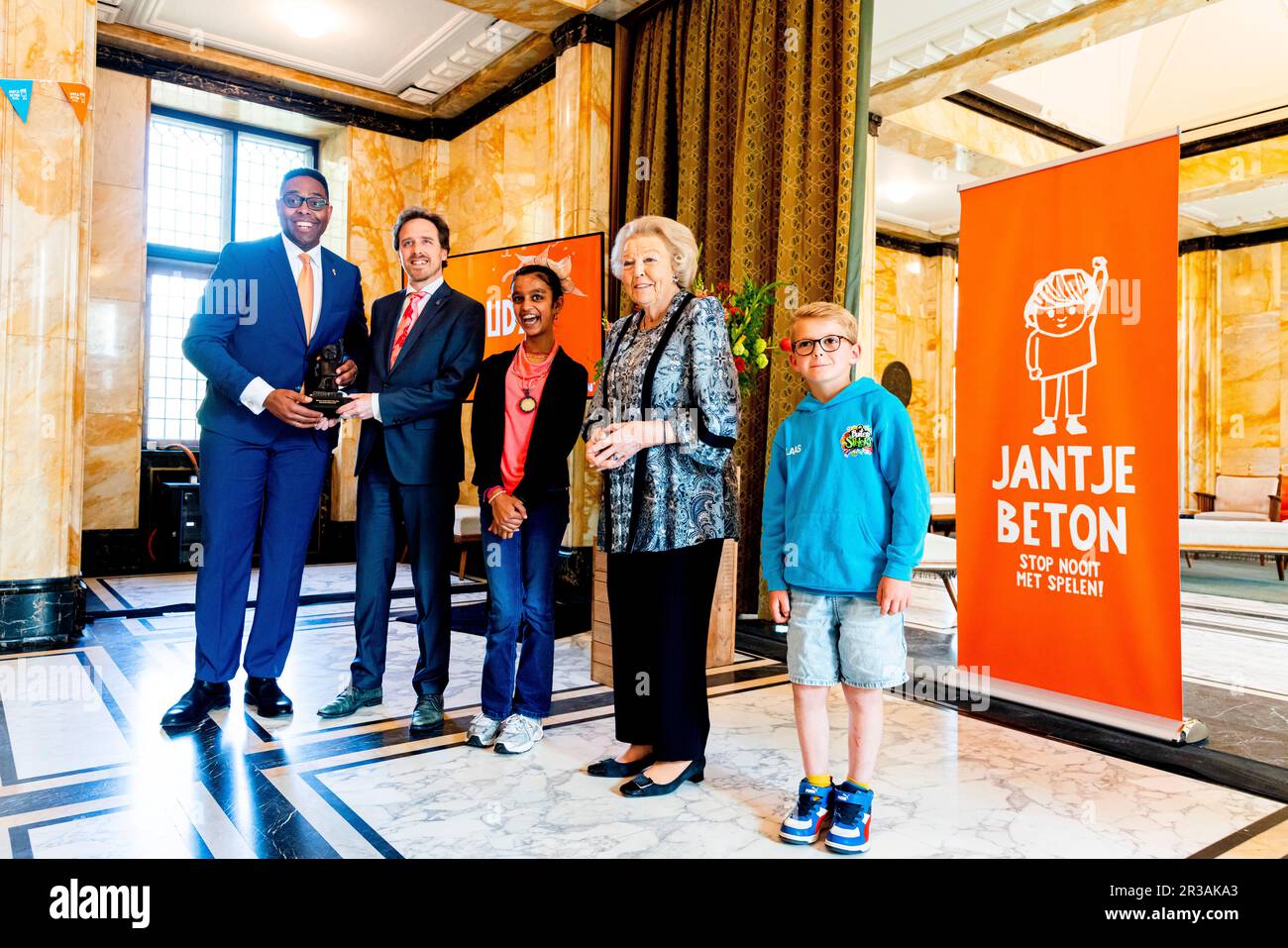 LEIDEN - Princess Beatrix of The Netherlands attends the award ceremony of the Jantje Beton ...