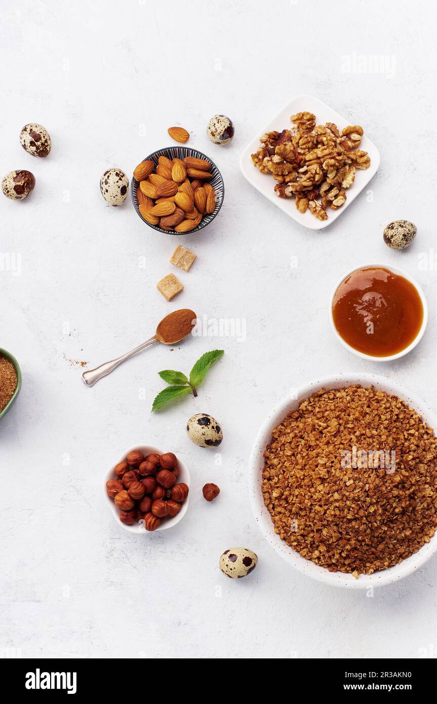 Set different healthy nuts hi-res stock photography and images - Alamy