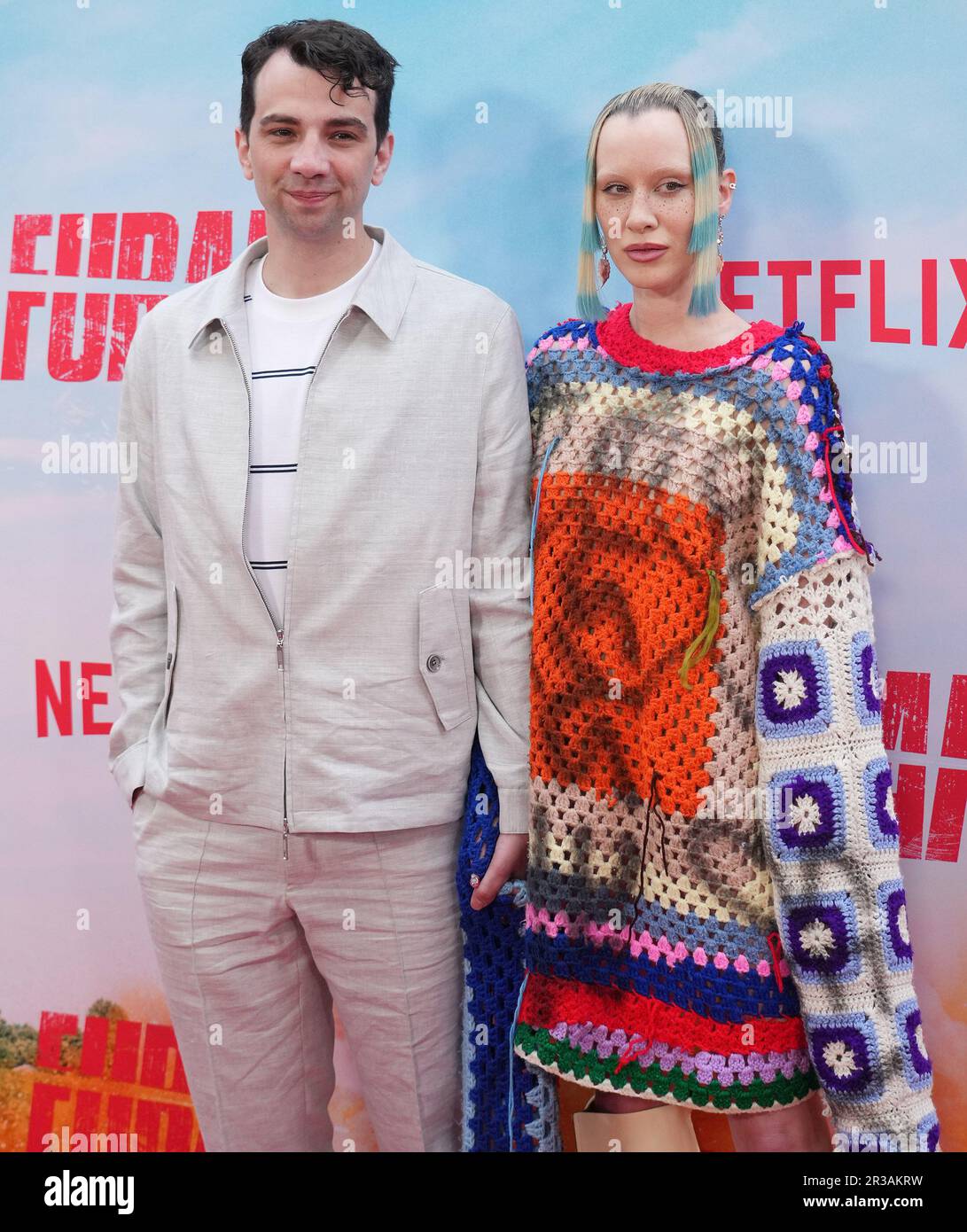 Los Angeles, USA. 22nd May, 2023. (L-R) Jay Baruchel and Wife Rebecca-Jo Dunham at the Netflix's ...