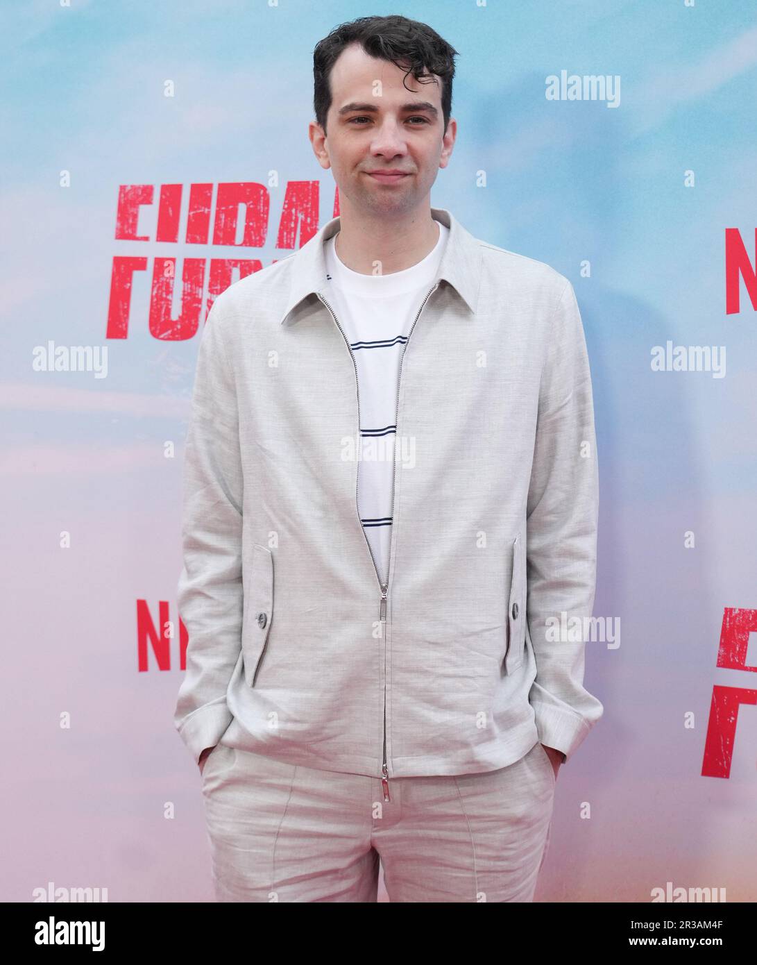 Los Angeles, USA. 22nd May, 2023. Jay Baruchel arrives at the Netflix's FUBAR Los Angeles ...