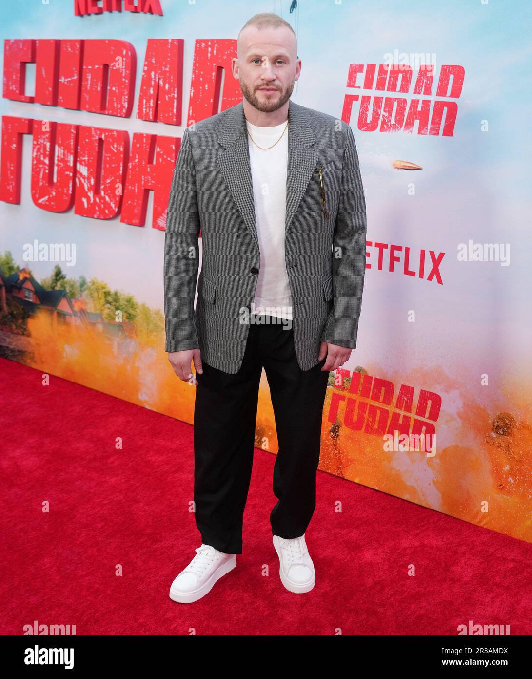 Jonathan Koensgen arrives at the Netflix's FUBAR Los Angeles Premiere ...