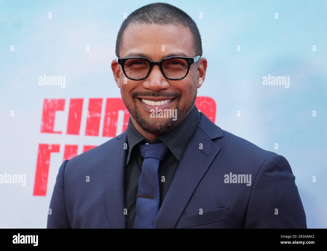 Charles Michael Davis arrives at the Netflix's FUBAR Los Angeles ...
