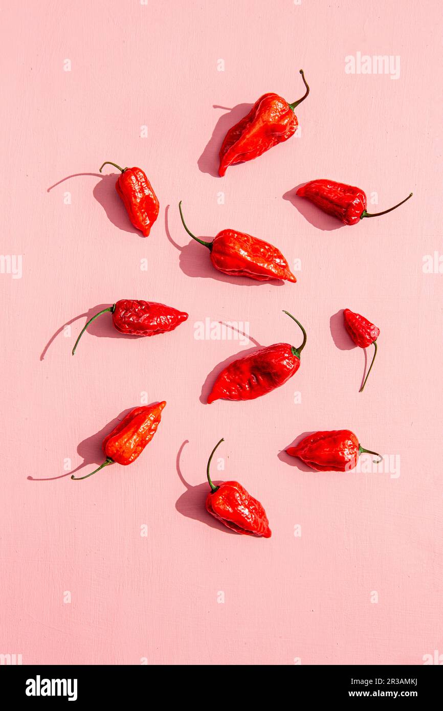 Red bell peppers plan view hi-res stock photography and images - Alamy