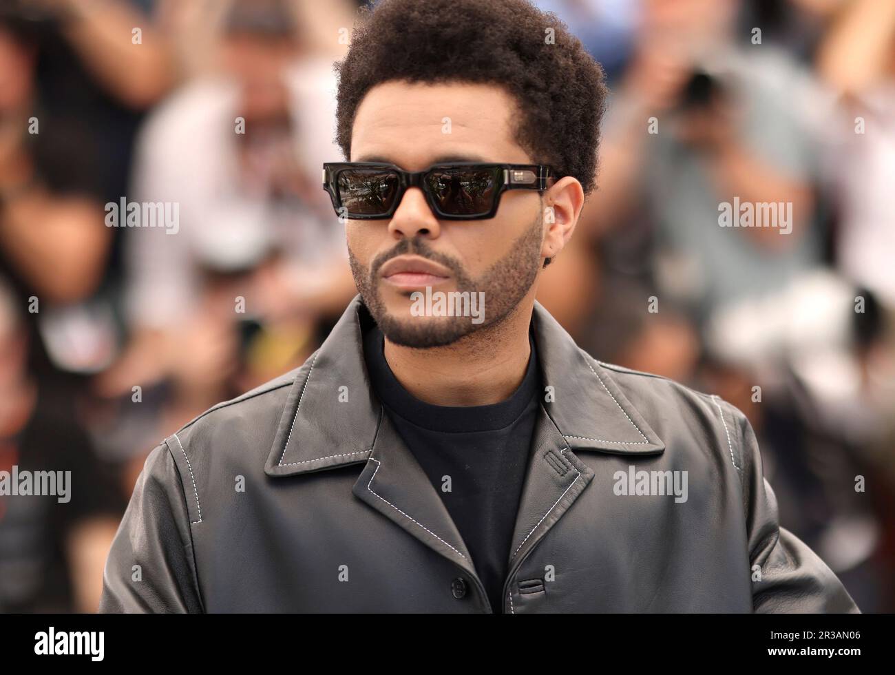 Abel Tesfaye poses for photographers at the photo call for the film ...