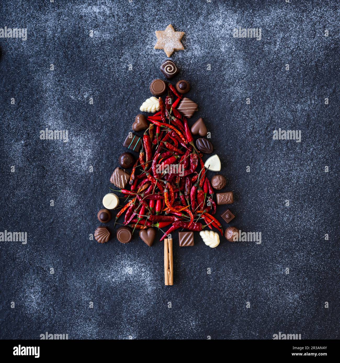 Chocolate Chili Tree Stock Photo - Alamy