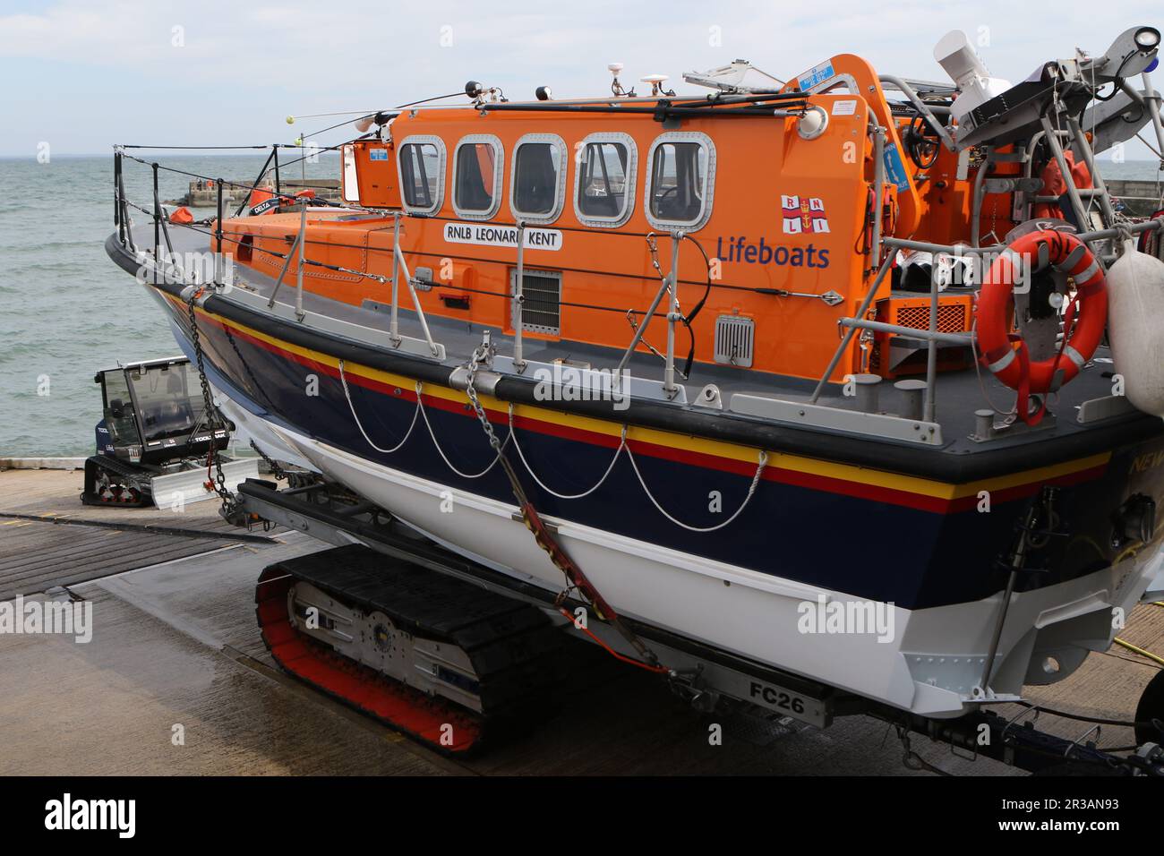 RNLB Leonard Kent, the RNLI lifeboat at Newcastle Co. Down Stock Photo ...