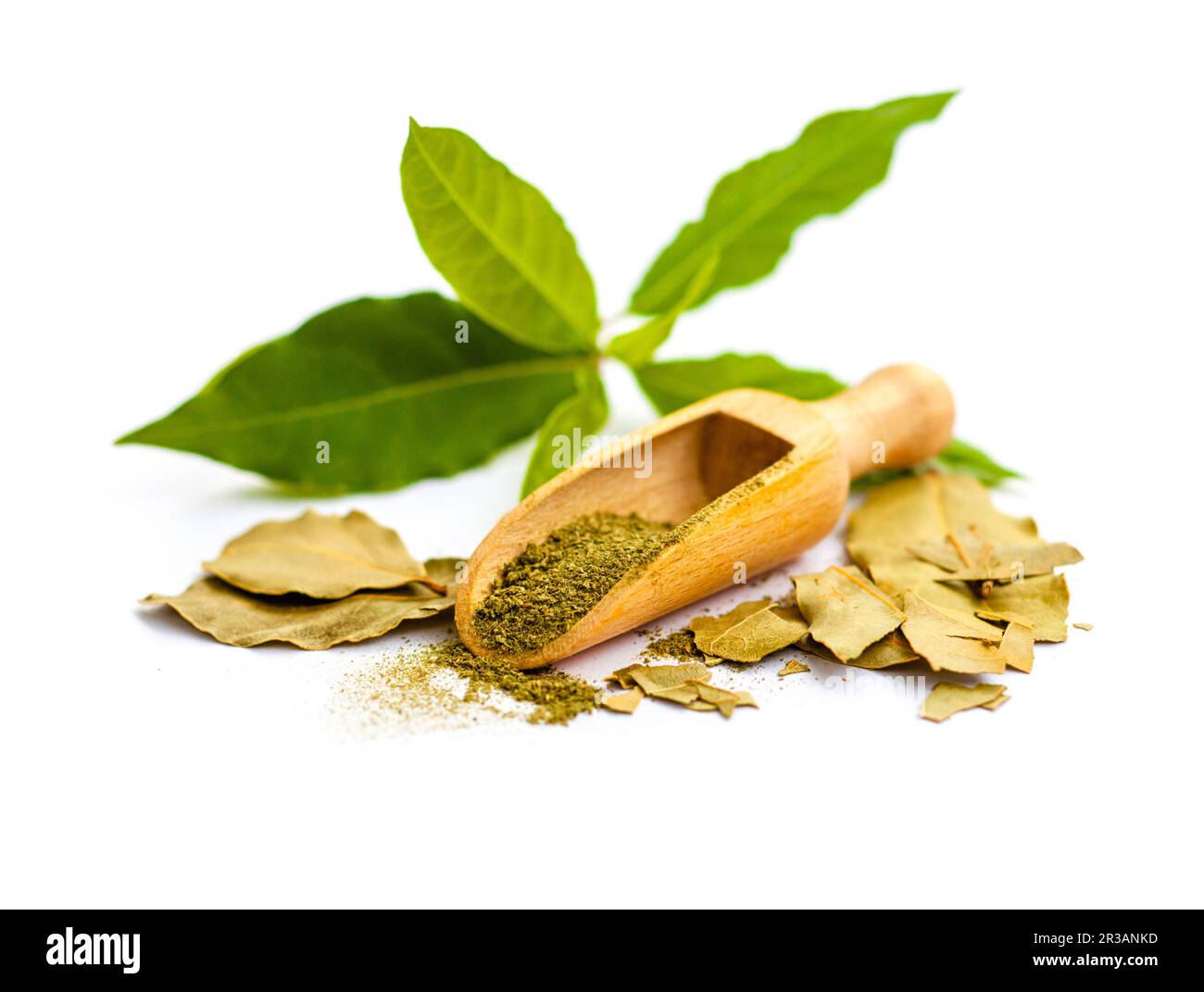 Making fragrant spices from a bay leaf Stock Photo - Alamy