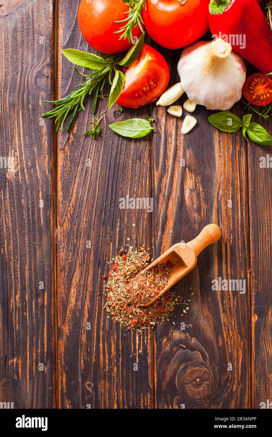 The aromatic spices are made from selected fresh vegetables Stock Photo ...