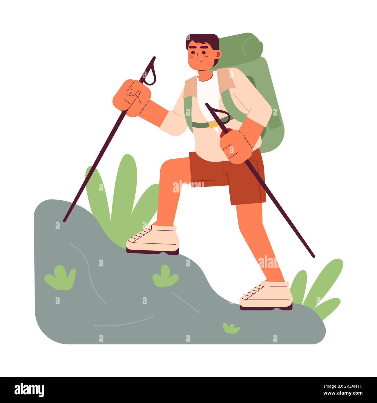 Asian trekking Stock Vector Images - Alamy