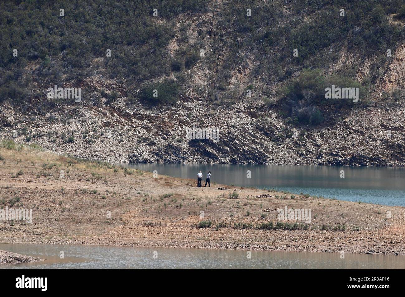 Police work at the Arade dam near Silves, Portugal, Tuesday May 23 ...