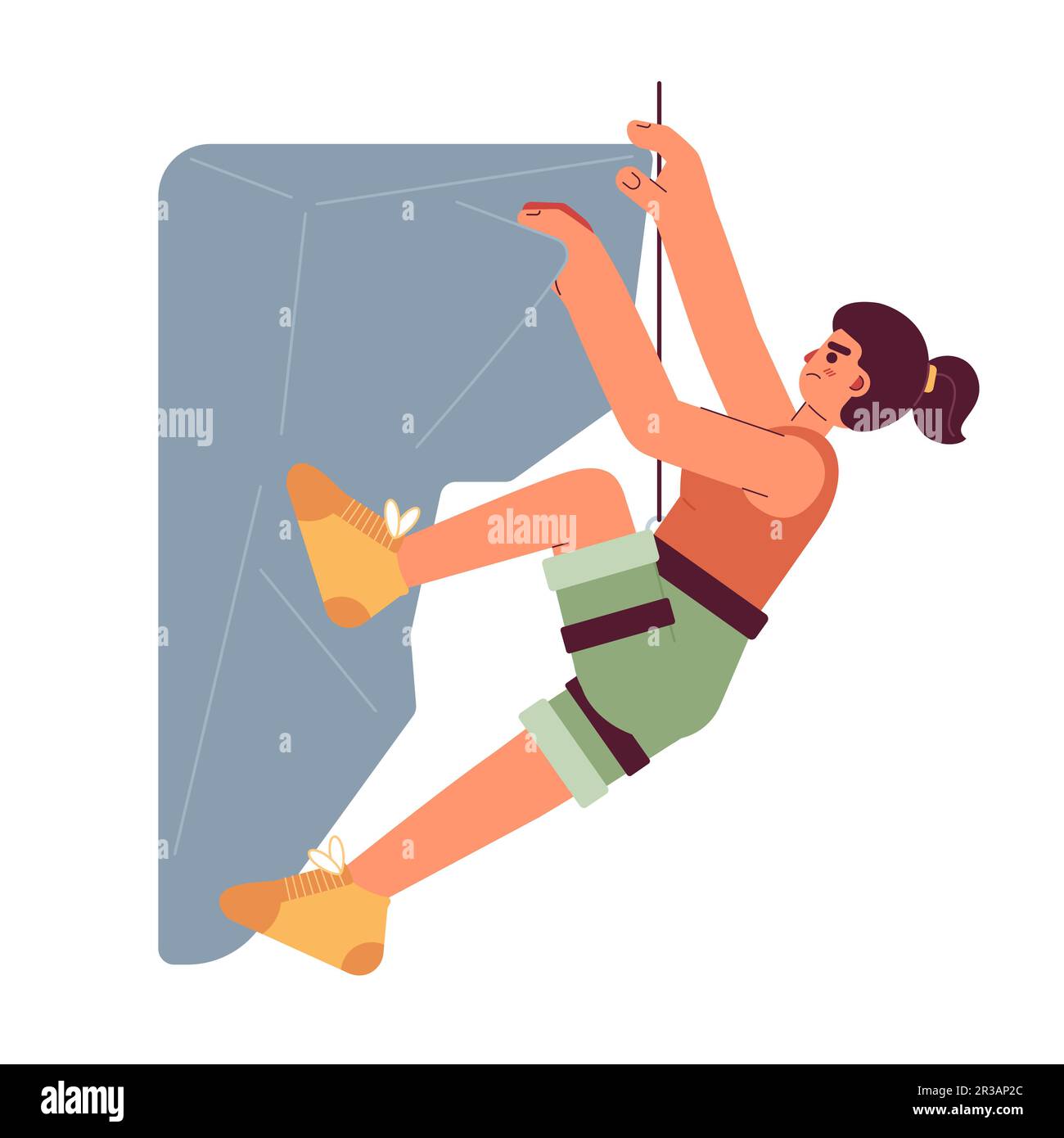 Outdoor climbing rock woman Cut Out Stock Images & Pictures - Alamy