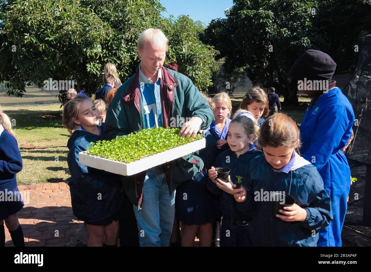 School children learning about agriculture and farming Stock Photo - Alamy