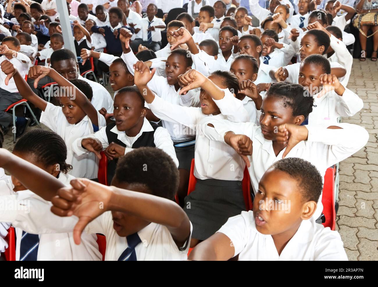 African Children in Primary School Classroom Stock Photo - Alamy