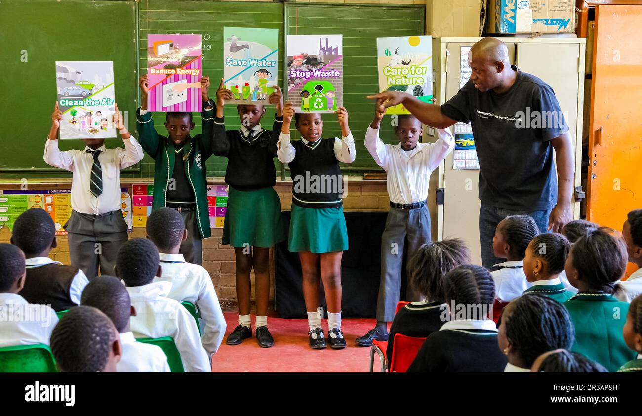 African Children and Teachers in Classroom Stock Photo - Alamy