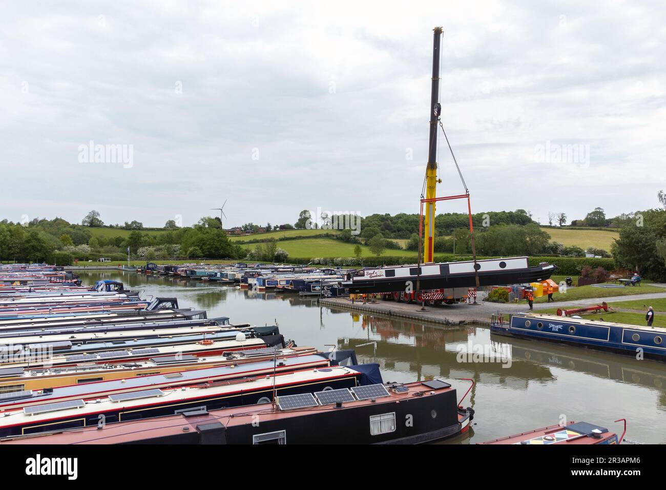 Visitors to the crick boat show hi-res stock photography and images - Alamy