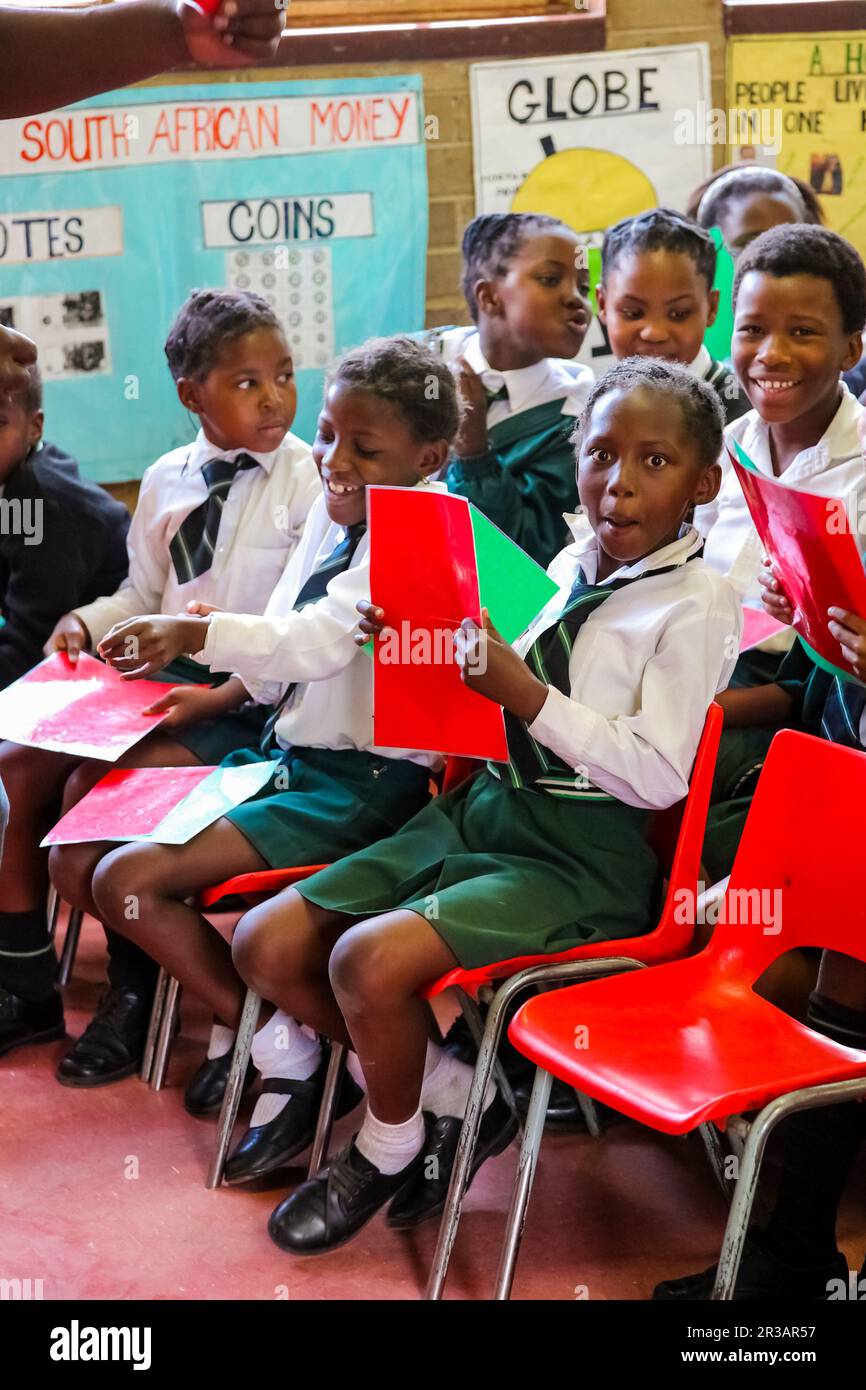 African Children in Primary School Classroom Stock Photo - Alamy