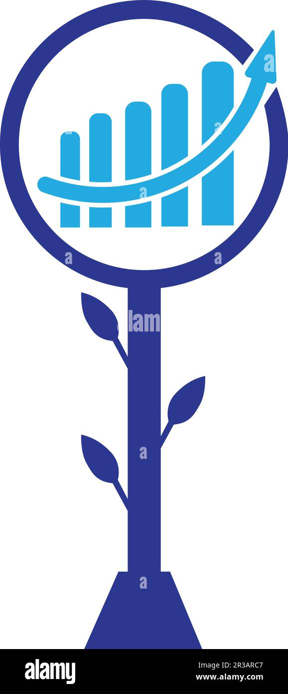 finance and finance growth development logo vector template design ...
