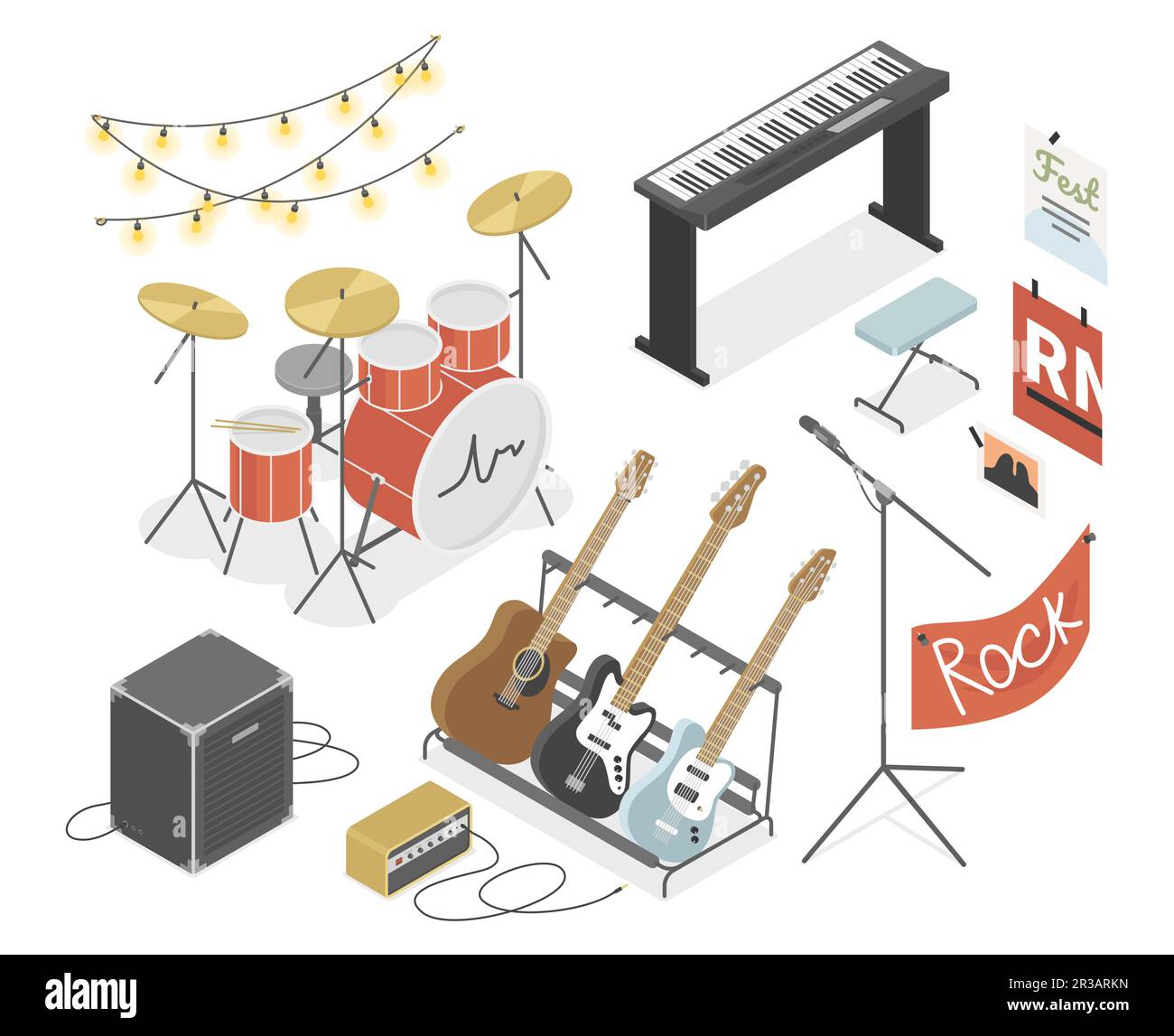 Electronic instruments - modern vector colorful isometric illustrations ...