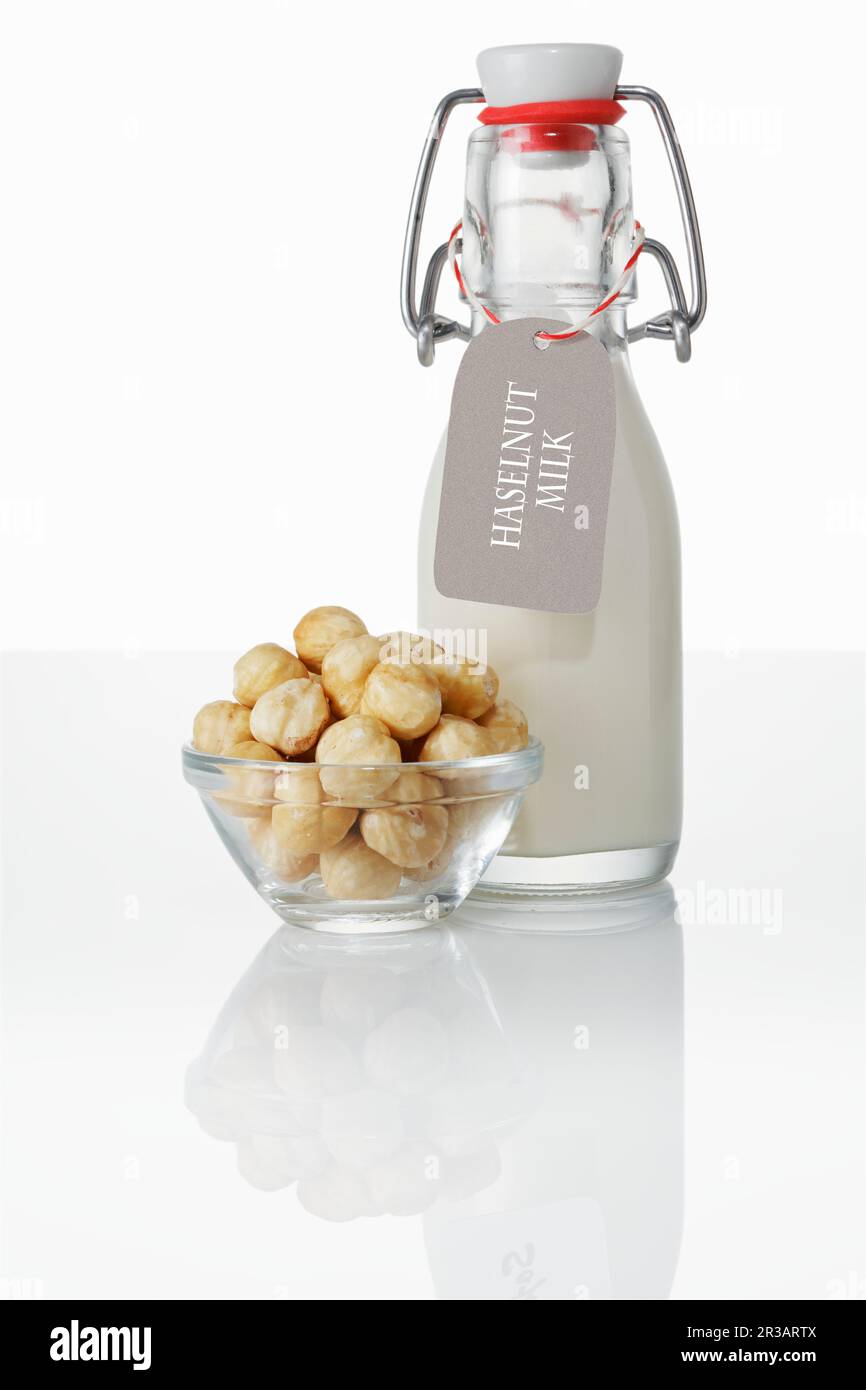Hazelnut milk hi-res stock photography and images - Alamy