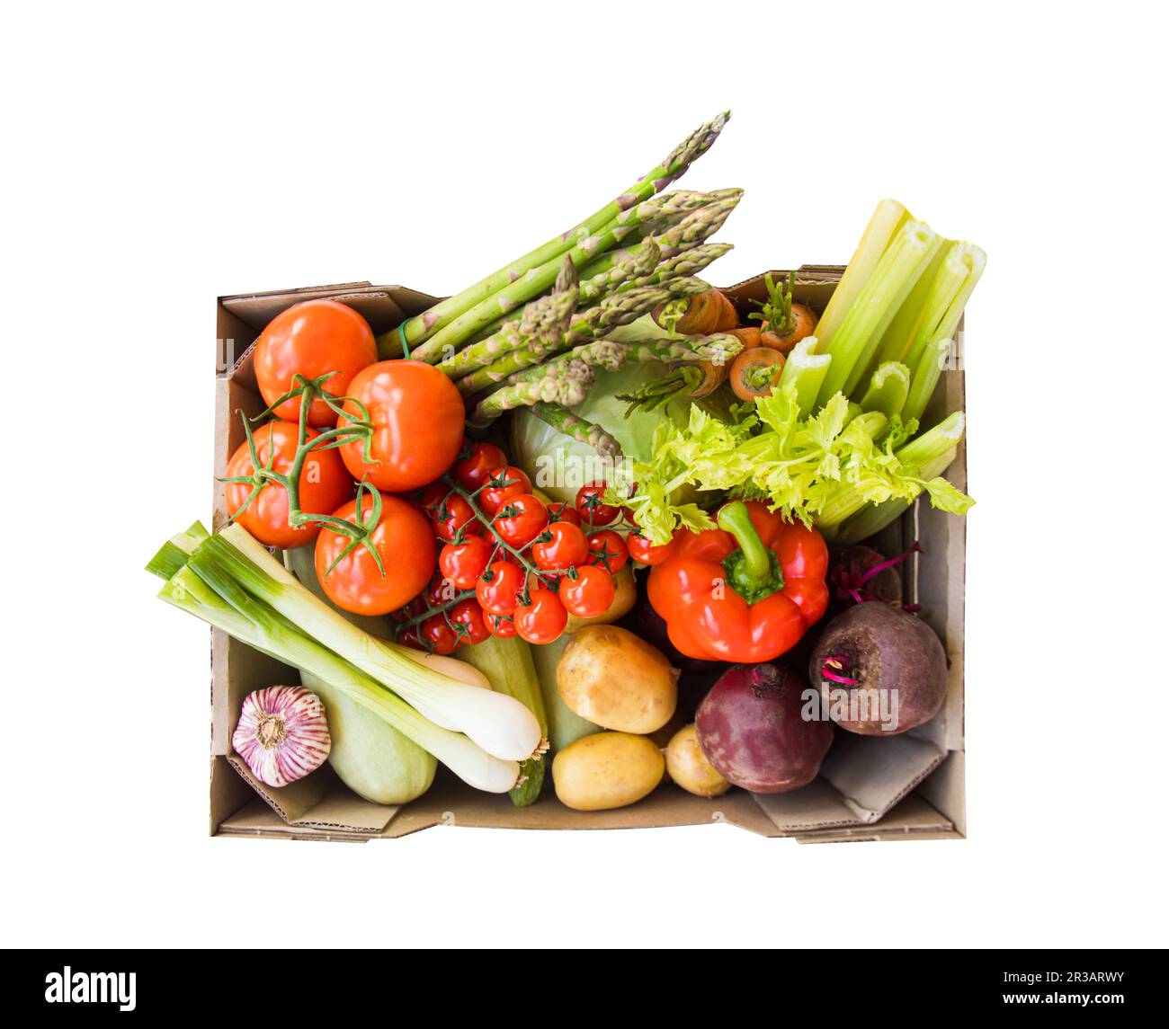 Box of the food supply Cut Out Stock Images & Pictures - Alamy