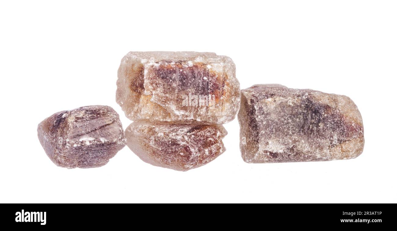 Pile of brown granulated sugar isolated on white background Stock Photo ...