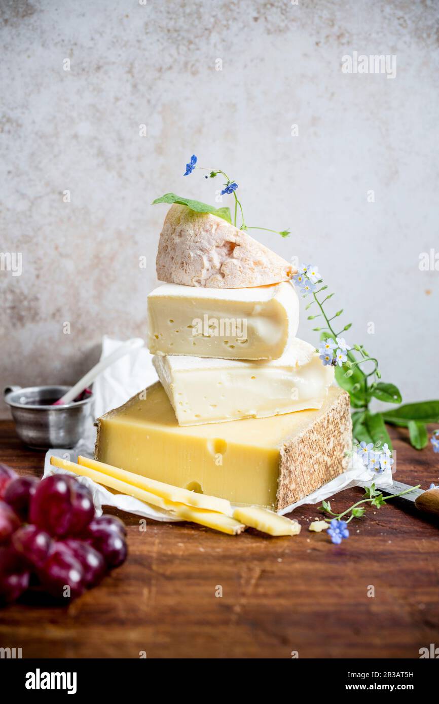 Cheese stacked hi-res stock photography and images - Alamy