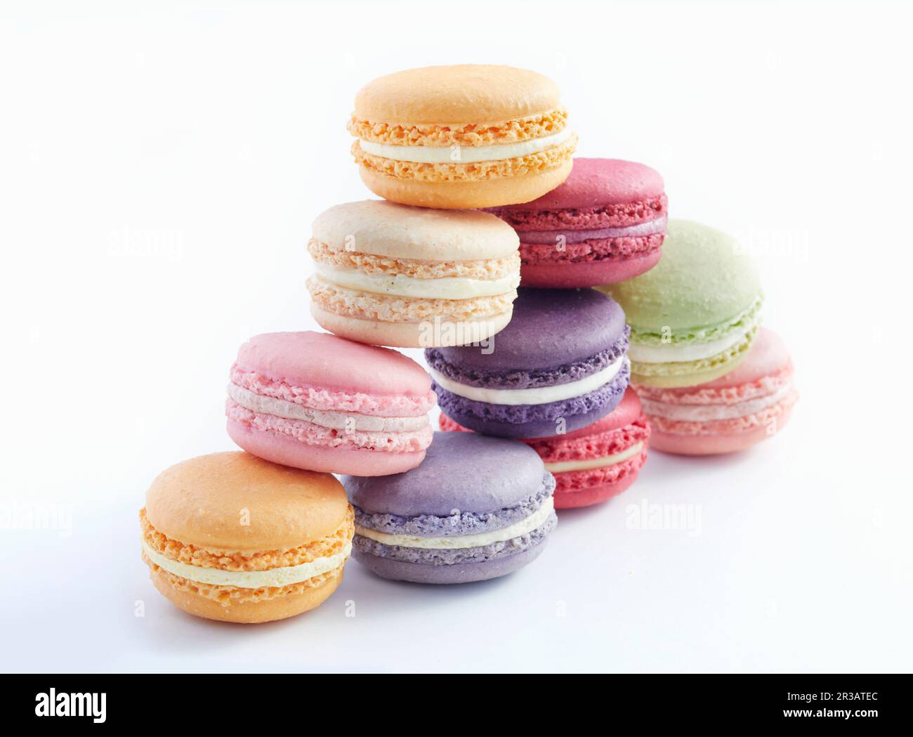 A pyramid of macaroons Stock Photo - Alamy