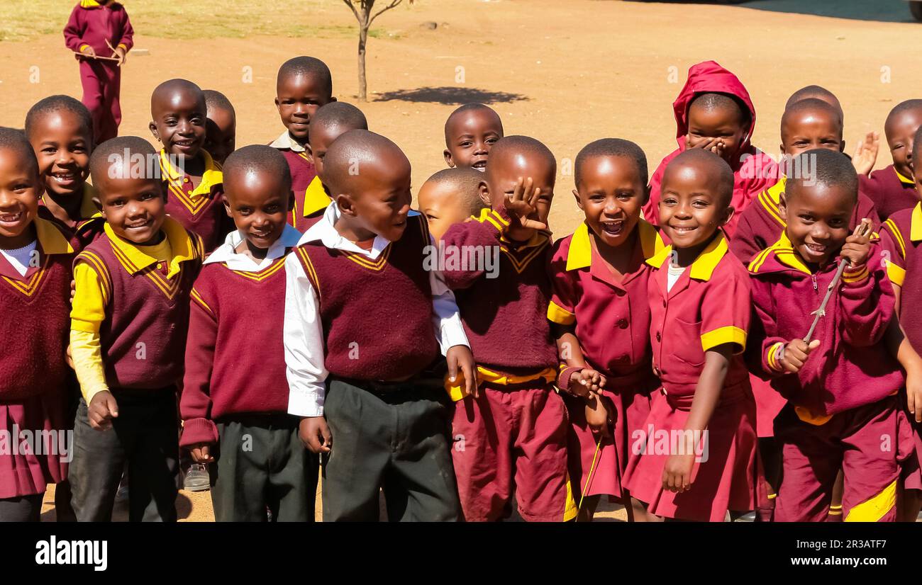 African Primary School Children on their lunch break Stock Photo - Alamy
