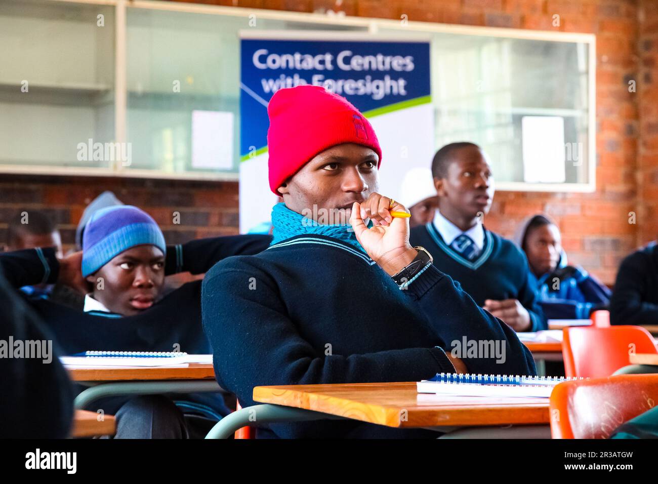 African High School Children in Classroom Stock Photo - Alamy