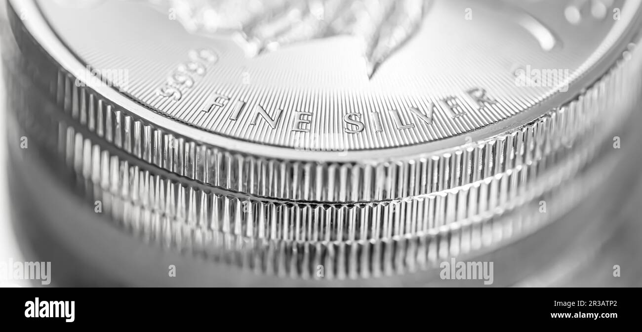 Canadian currency maple leaf hi-res stock photography and images - Alamy
