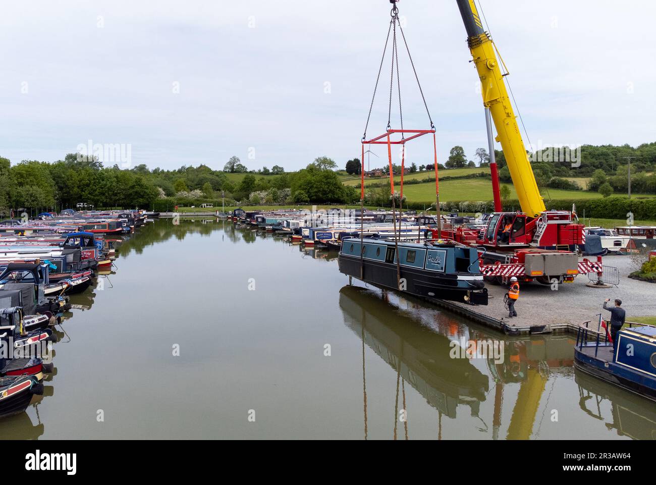 Visitors to the crick boat show hi-res stock photography and images - Alamy