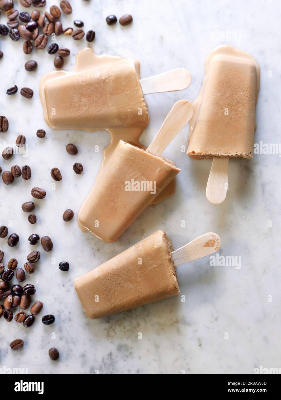 Iced coffee on sticks Stock Photo - Alamy