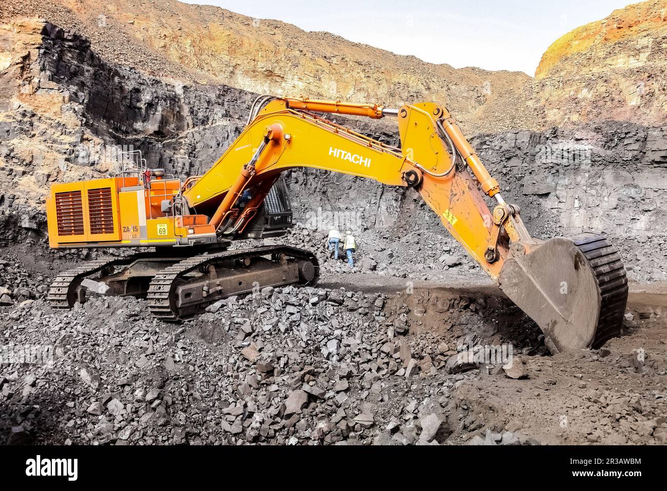Open Pit Manganese Mining and Equipment Stock Photo - Alamy