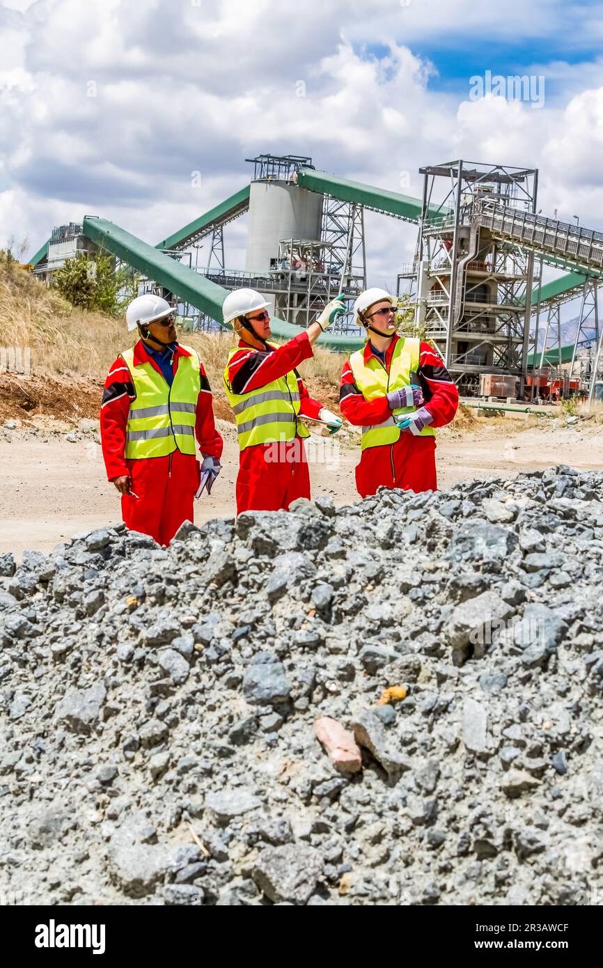 Conveyor belt transporting Platinum ore for processing with mining ...