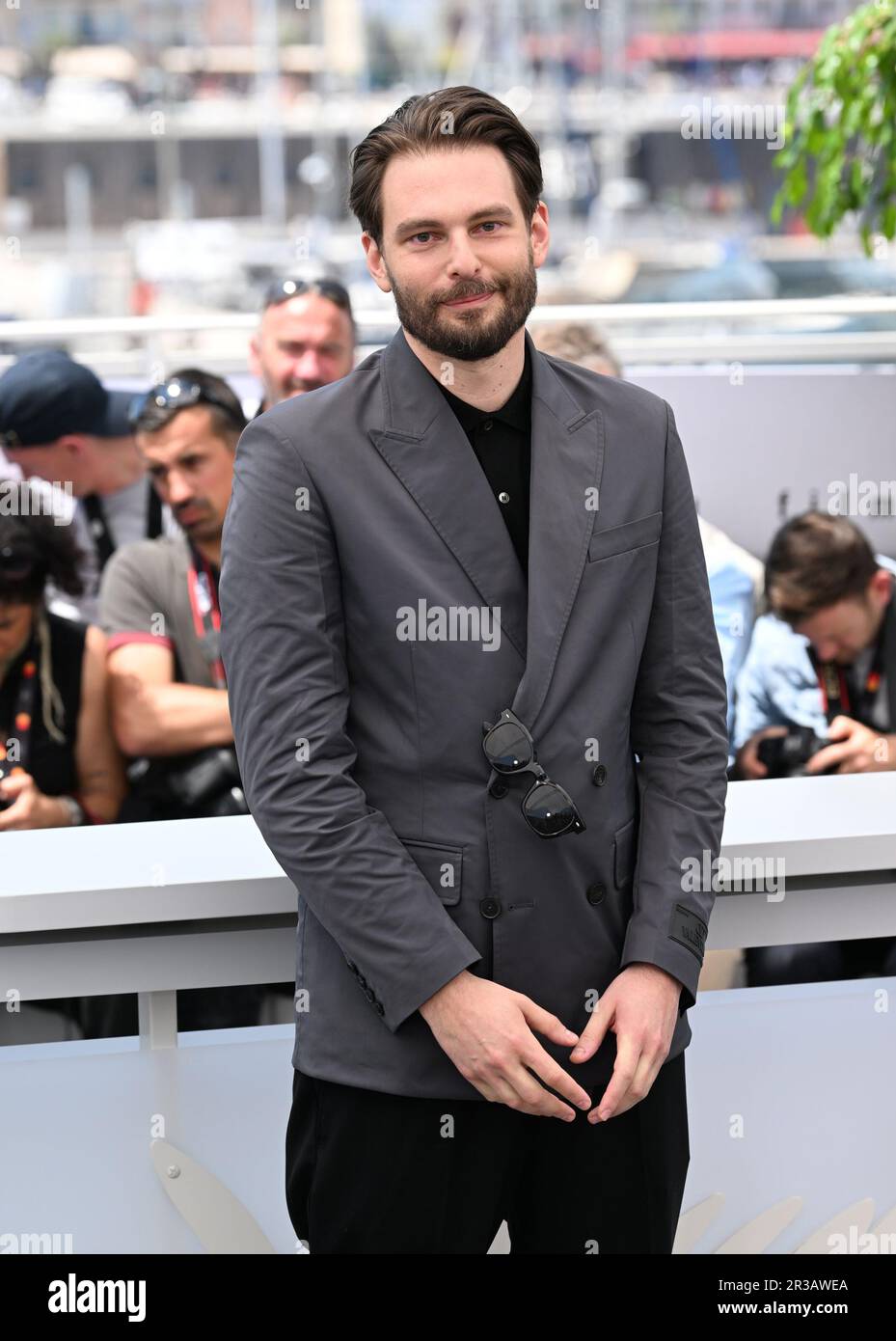 US director Sam Levinson, attends the photocall for The Idol, during ...