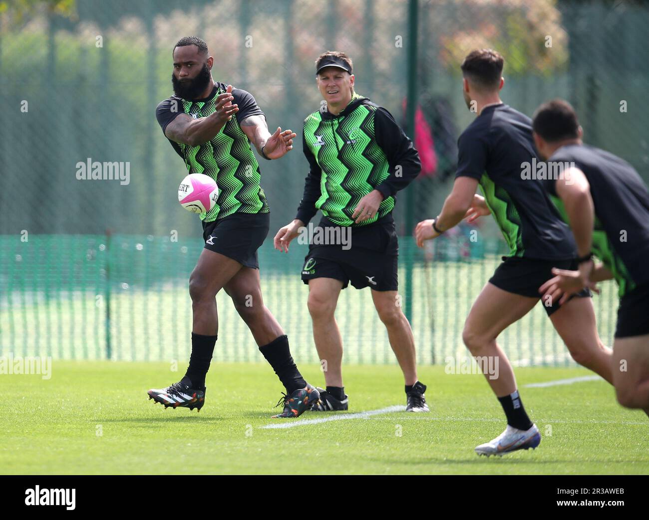 World XV's Semi Radradra during a training session at The Lensbury ...