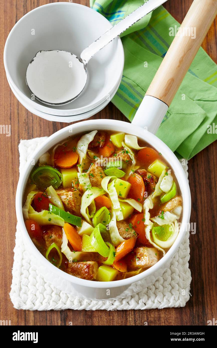 Colorful vegetable stew with meat Stock Photo - Alamy