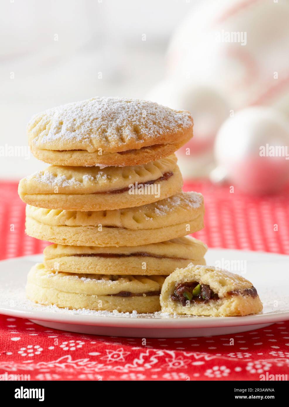 Half-moon biscuits for Christmas Stock Photo - Alamy