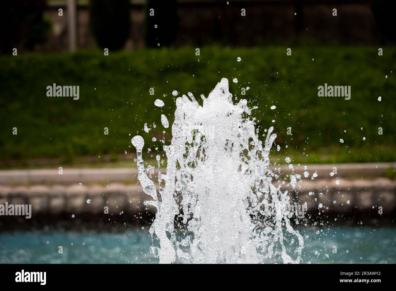 Water splash in fountain. concept of background and texture Stock Photo ...
