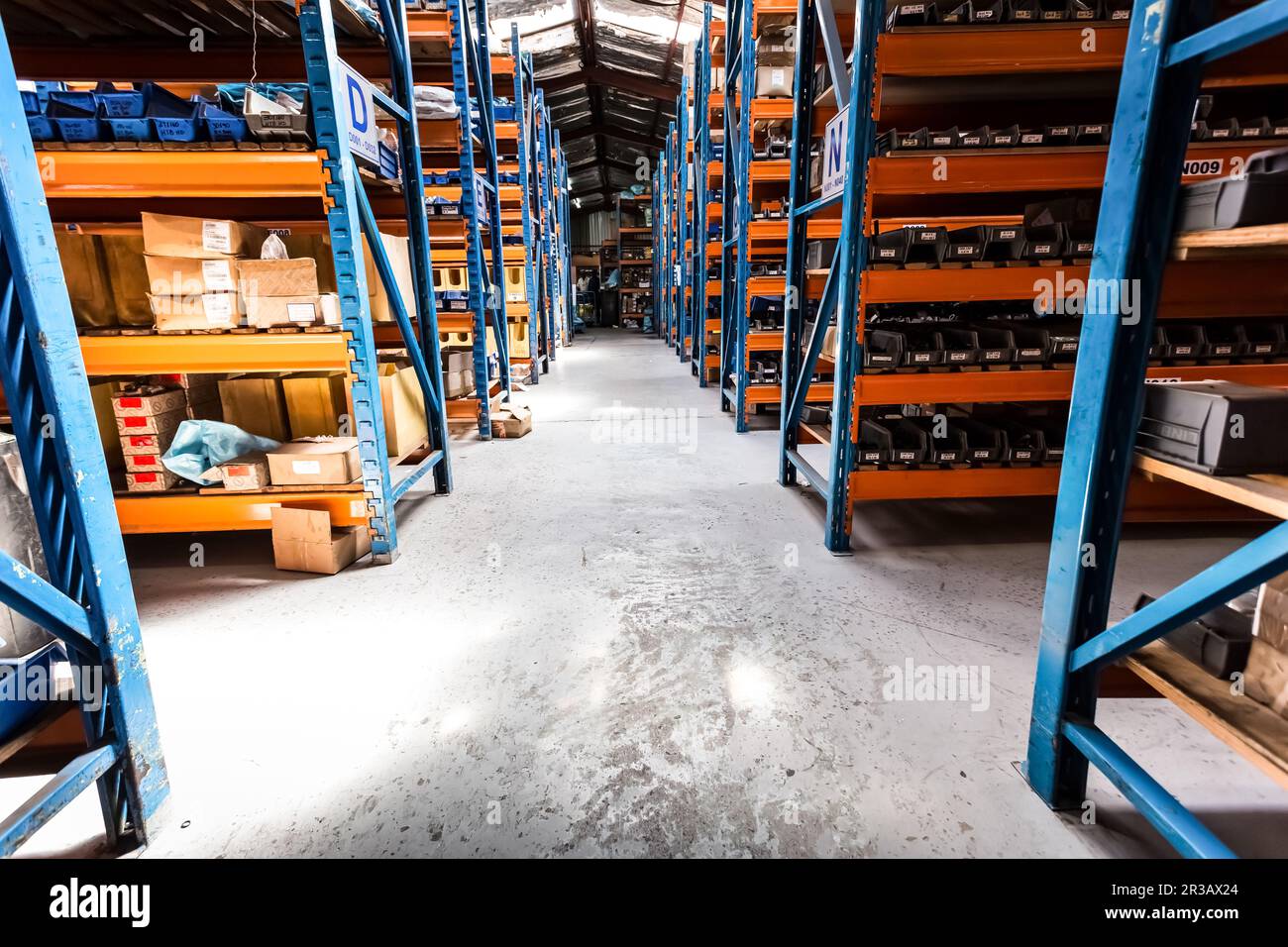 Empty Warehouse Shelves