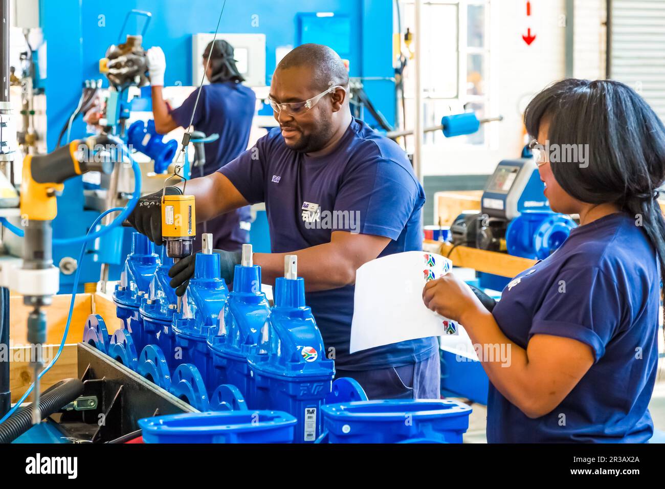 Industrial Valve Manufacturing and Assembly Factory Stock Photo - Alamy