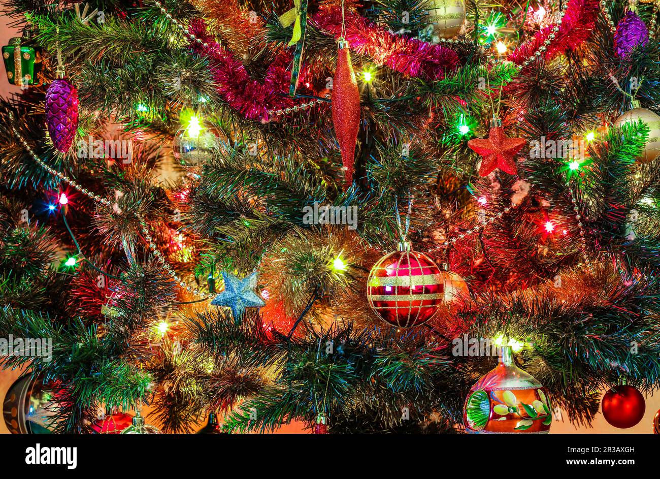 Colourful decorated tree hi-res stock photography and images - Alamy