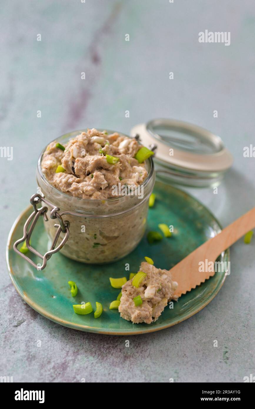 Fish paste with chives Stock Photo - Alamy