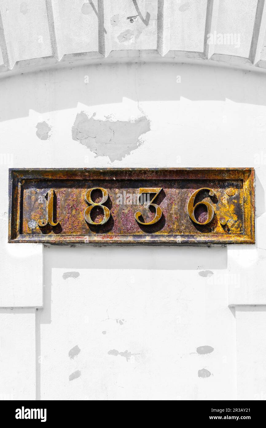 Building with date of construction hi-res stock photography and images ...