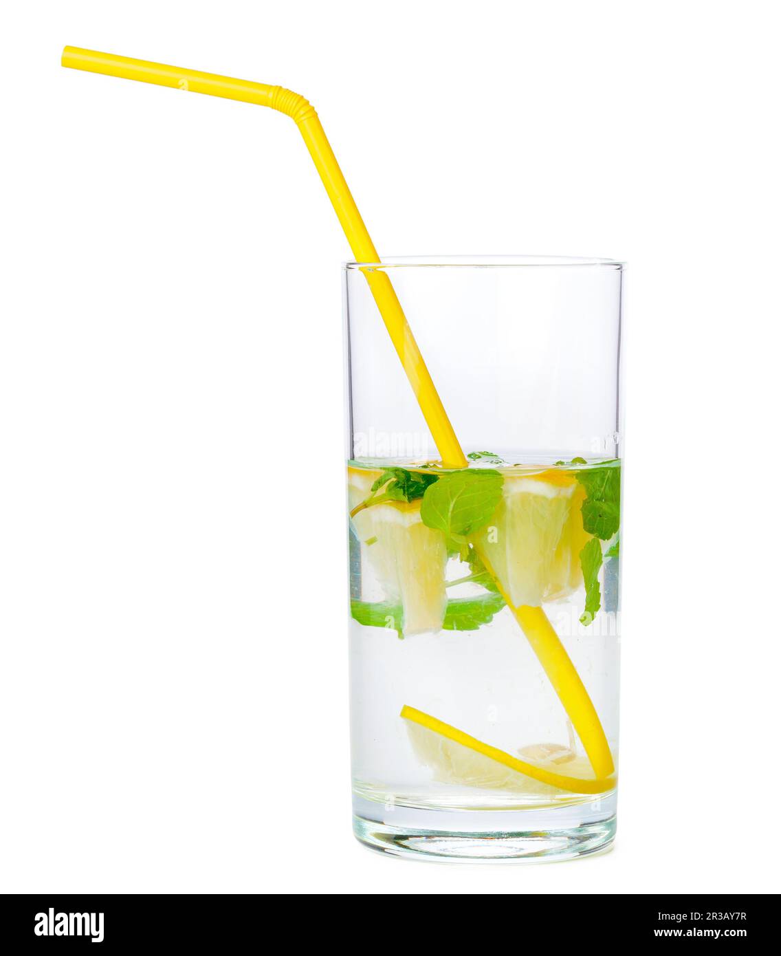 delicious and juicy lemonade isolated on white background Stock Photo ...