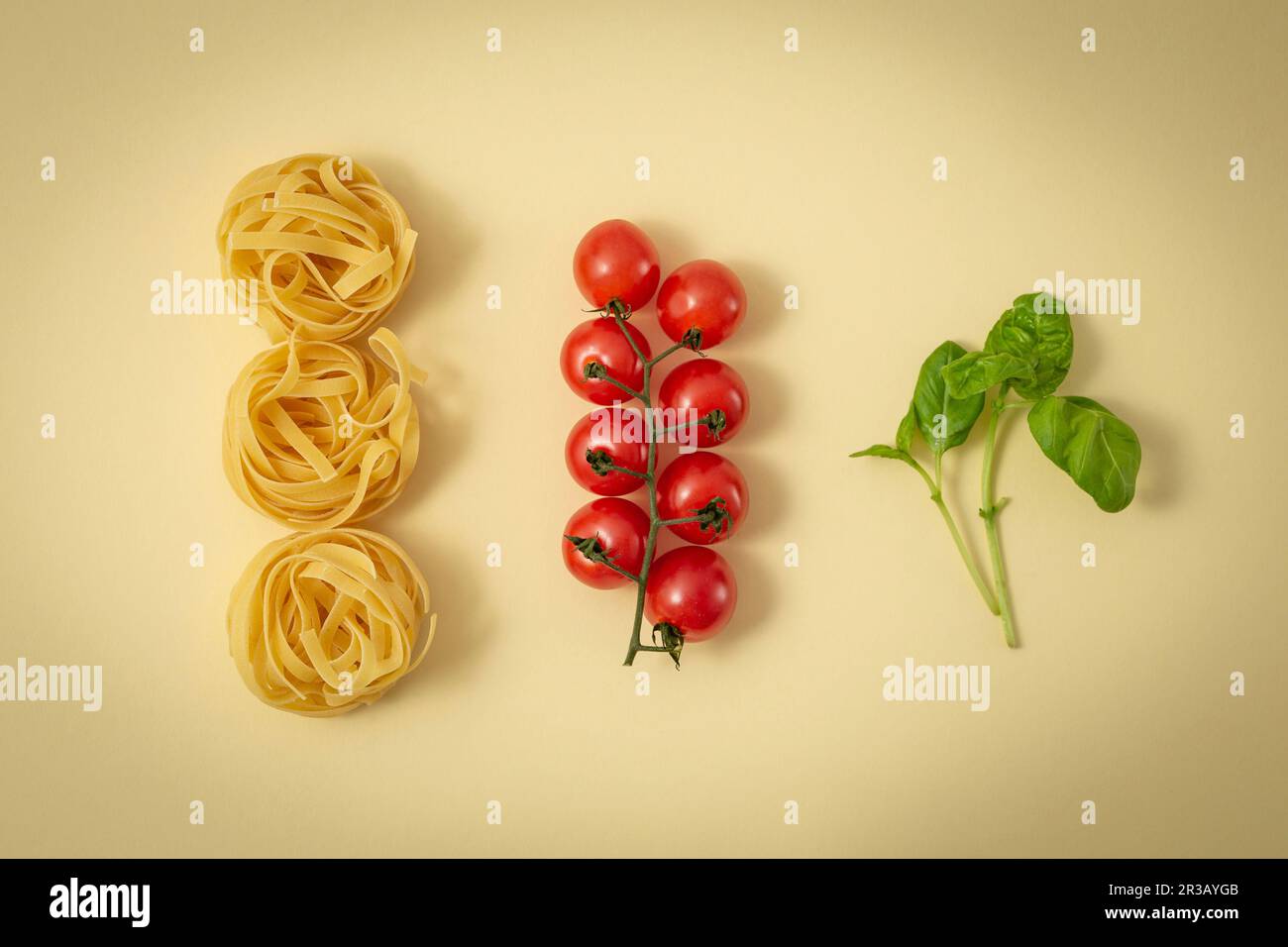 Main traditional ingredients of Italian cuisine Stock Photo - Alamy