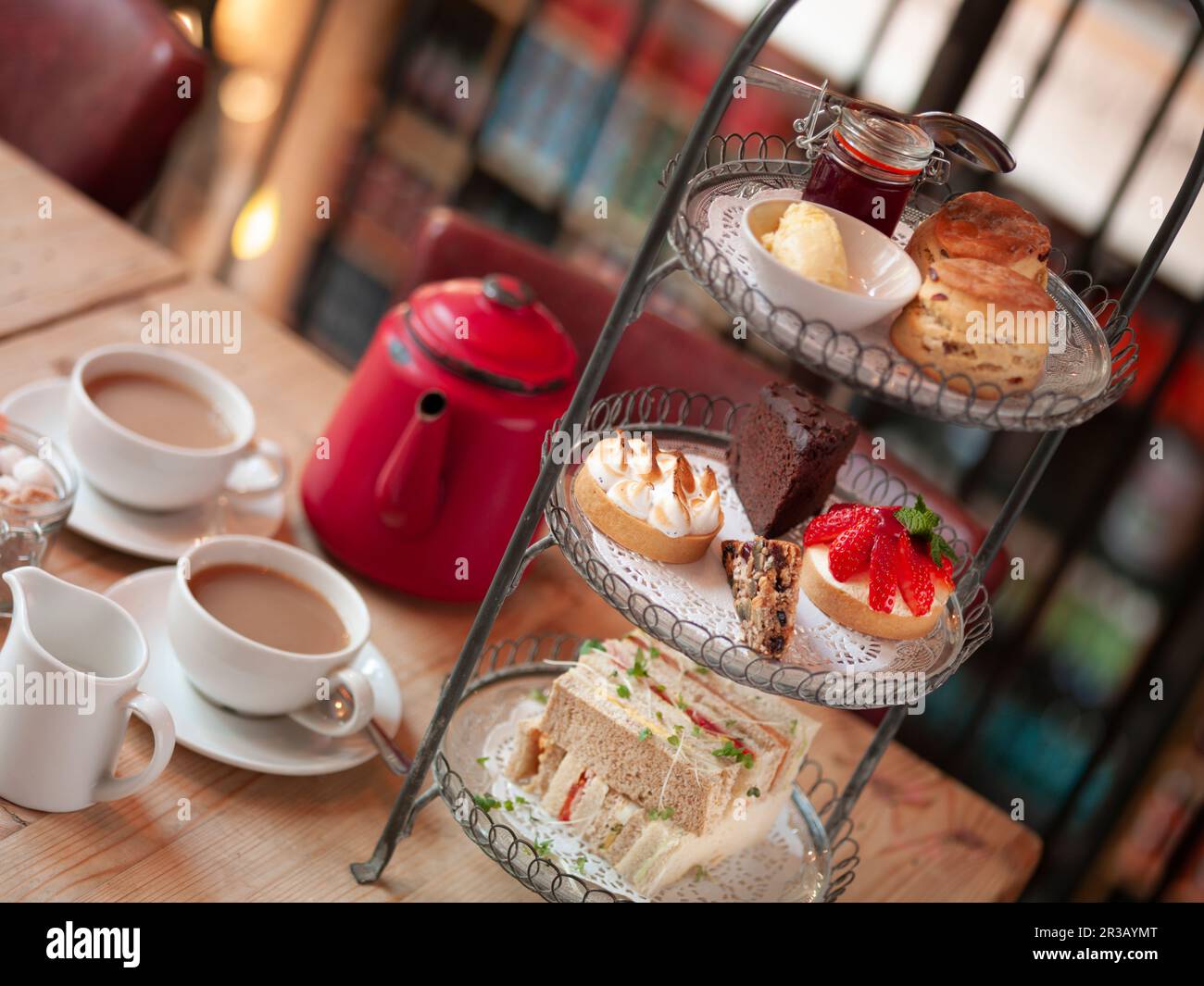 High tea variety Stock Photo - Alamy