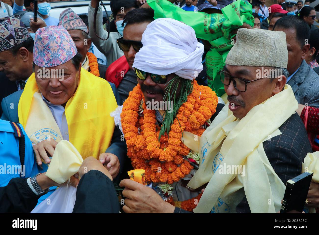 On May 23, 2023, in Kathmandu, Nepal. "Hari Buddha Magar," a 43-year ...